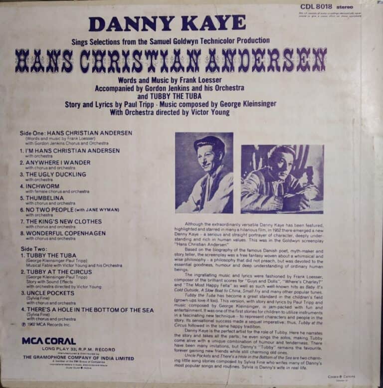 Danny Kaye Sings Selections from Hans Christian Andersen – Vinyl World