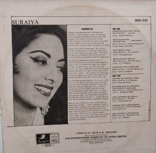 Suraiya – Hindi Film Songs – Vinyl World