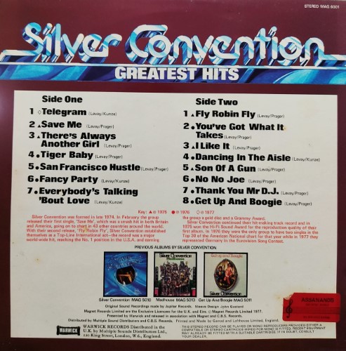 Silver Convention – Greatest Hits – Vinyl World