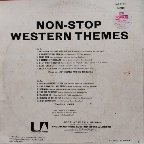 Non Stop Western Themes – Played by AL Caiola – Vinyl World