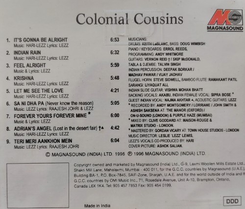 Colonial Cousins – Vinyl World