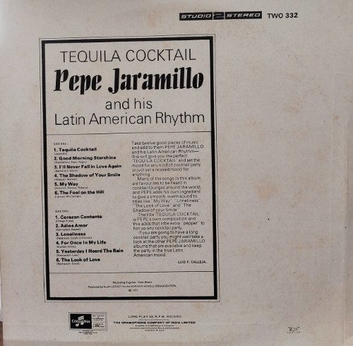 Tequila Cocktail : Pepe Jaramillo & His Latin American Rhythm – Vinyl World