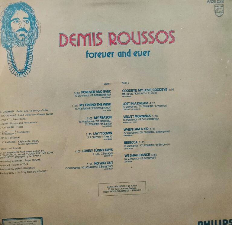 Demis Roussos – Forever and Ever – Vinyl World