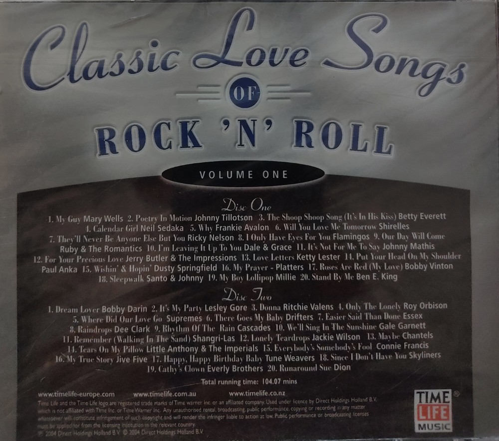Classic Love Songs of Rock N Roll Vol.1 (2 CD Set) – Vinyl World